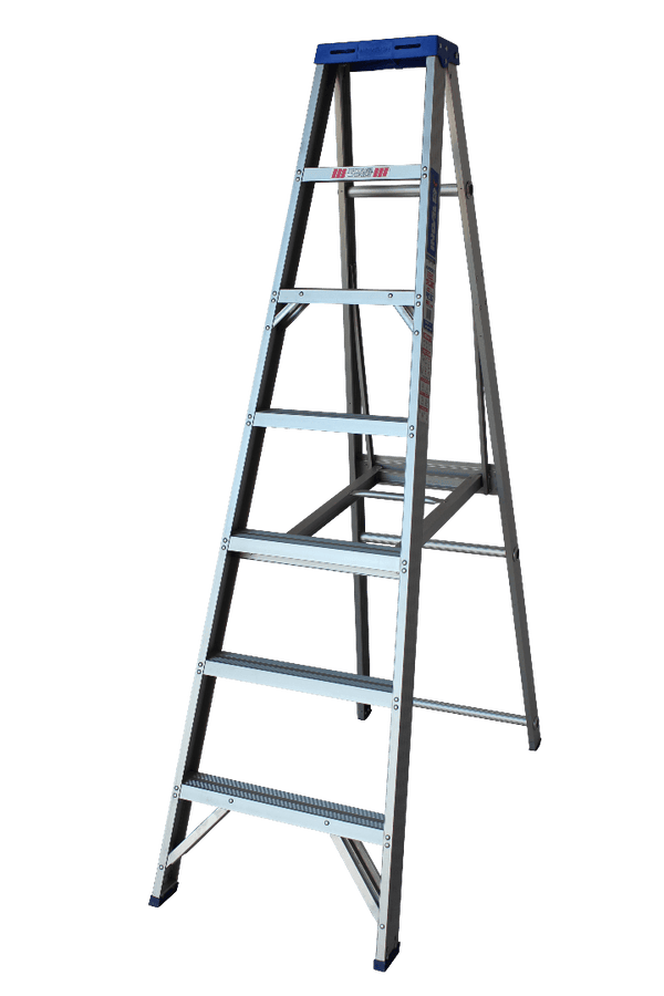 Indalex Pro Series Aluminium Single Sided Step 7ft (2.1M) – Ladders4U