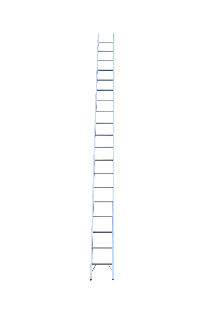 INDALEX 20ft (6.1m) Industrial Aluminium 180KG Pro Series Single Ladde ...